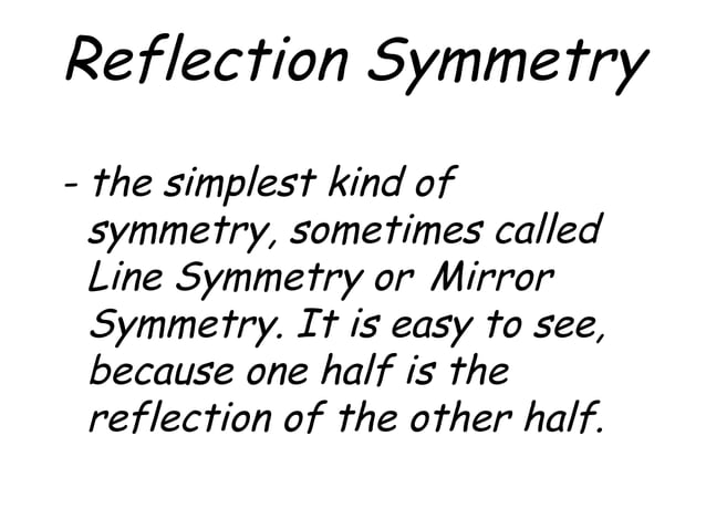 TYPES OF sYMMETRY | PPT | Physics | Science