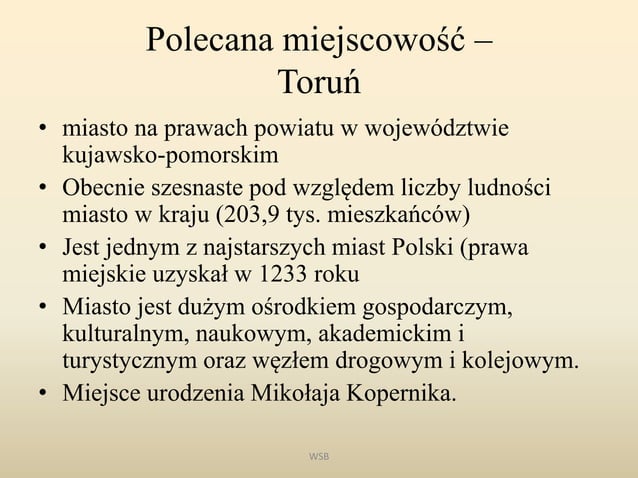 Prezentacja toruń | PPTX
