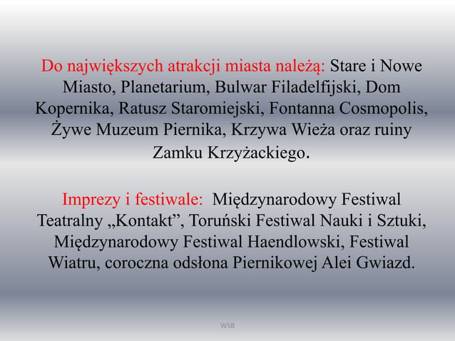 Prezentacja toruń | PPTX