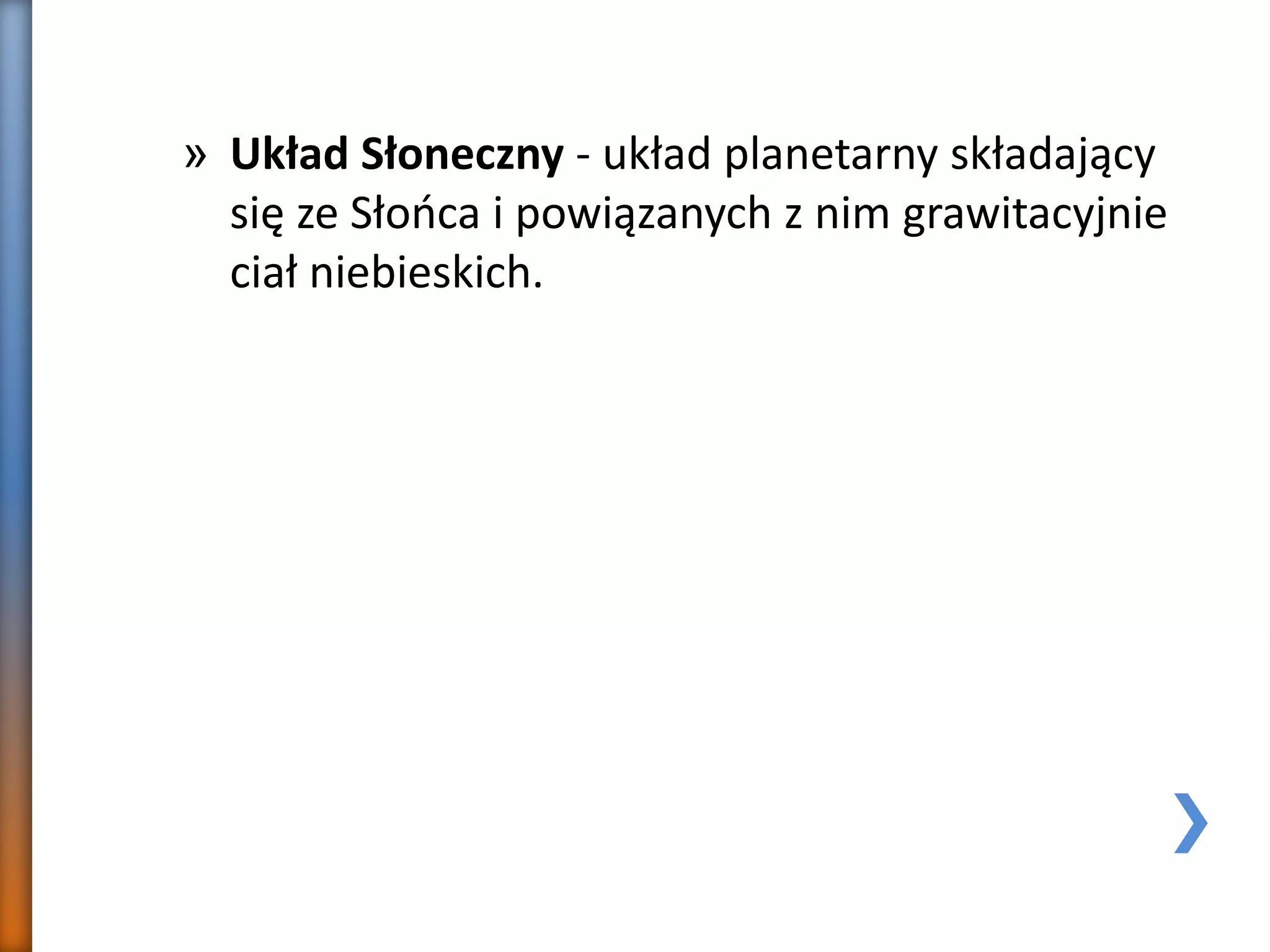 Prezentacja układ słoneczny | PPTX