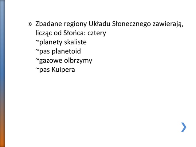 Prezentacja układ słoneczny | PPTX | Space and Astronomy | Science