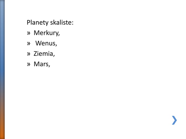 Prezentacja układ słoneczny | PPTX | Space and Astronomy | Science