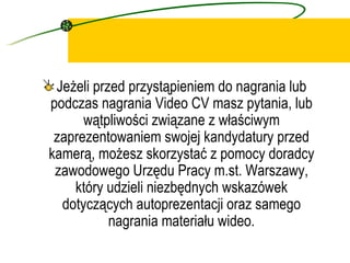 Prezentacja video cv1 | PPT