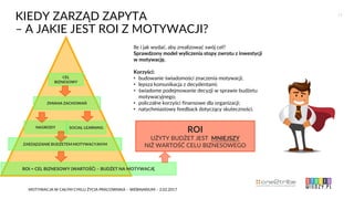 Motywacja w całym cyklu życia pracownika | PDF