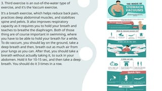 SWIMMIMNG- HISTORY, EXERCISES AND BASIC KNOWLEDGE | PPTX