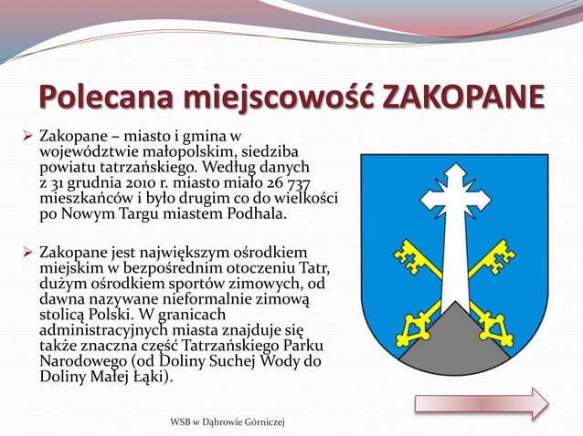 Prezentacja Zakopane | PPTX