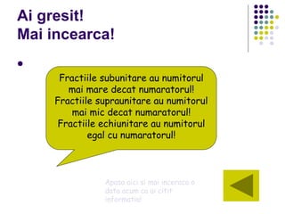 Prezentare.Fracții, clasa VI | PPTX