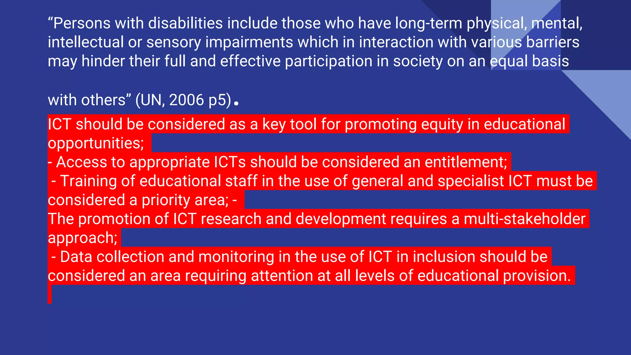 ICT tools for Inclusion | PPTX