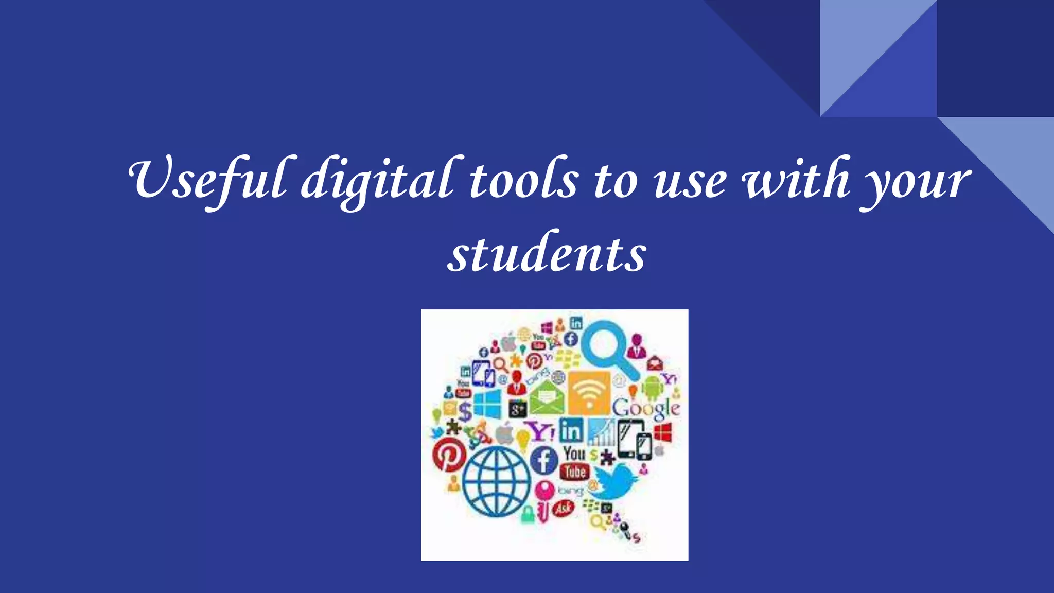 ICT tools for Inclusion | PPTX