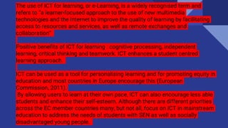 ICT tools for Inclusion | PPTX