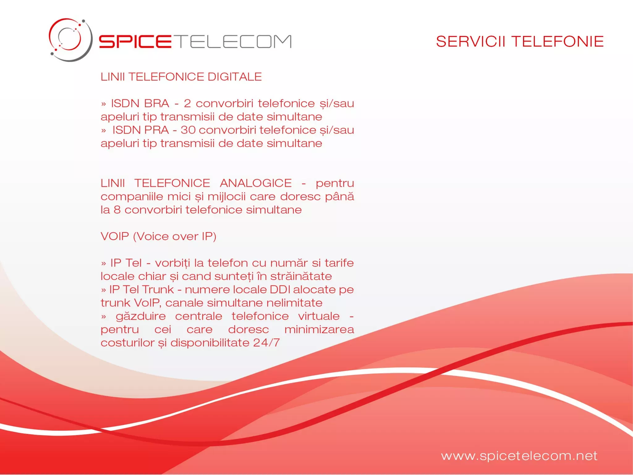 Prezentare generala Spice Telecom | PPT