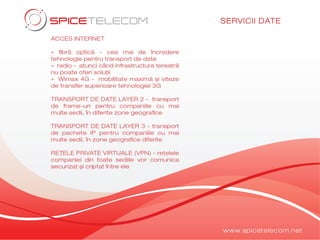 Prezentare generala Spice Telecom | PPT