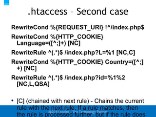 Htaccess with Cookies | PPT