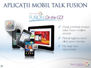 Prezentare Talk Fusion | PPT