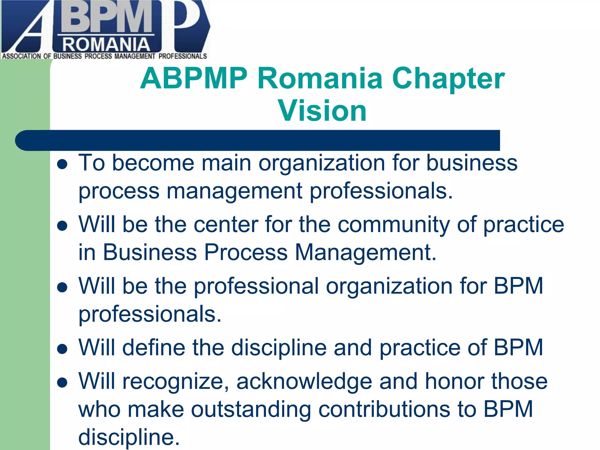 ABPMP Romania | PDF