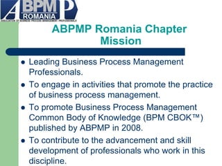 ABPMP Romania | PDF