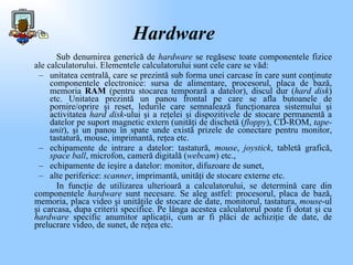Prezentarea Calculatorului | PPS