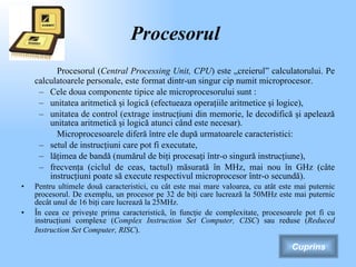 Prezentarea Calculatorului | PPS