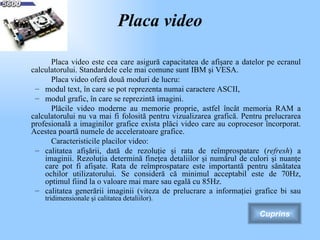 Prezentarea calculatorului | PPT