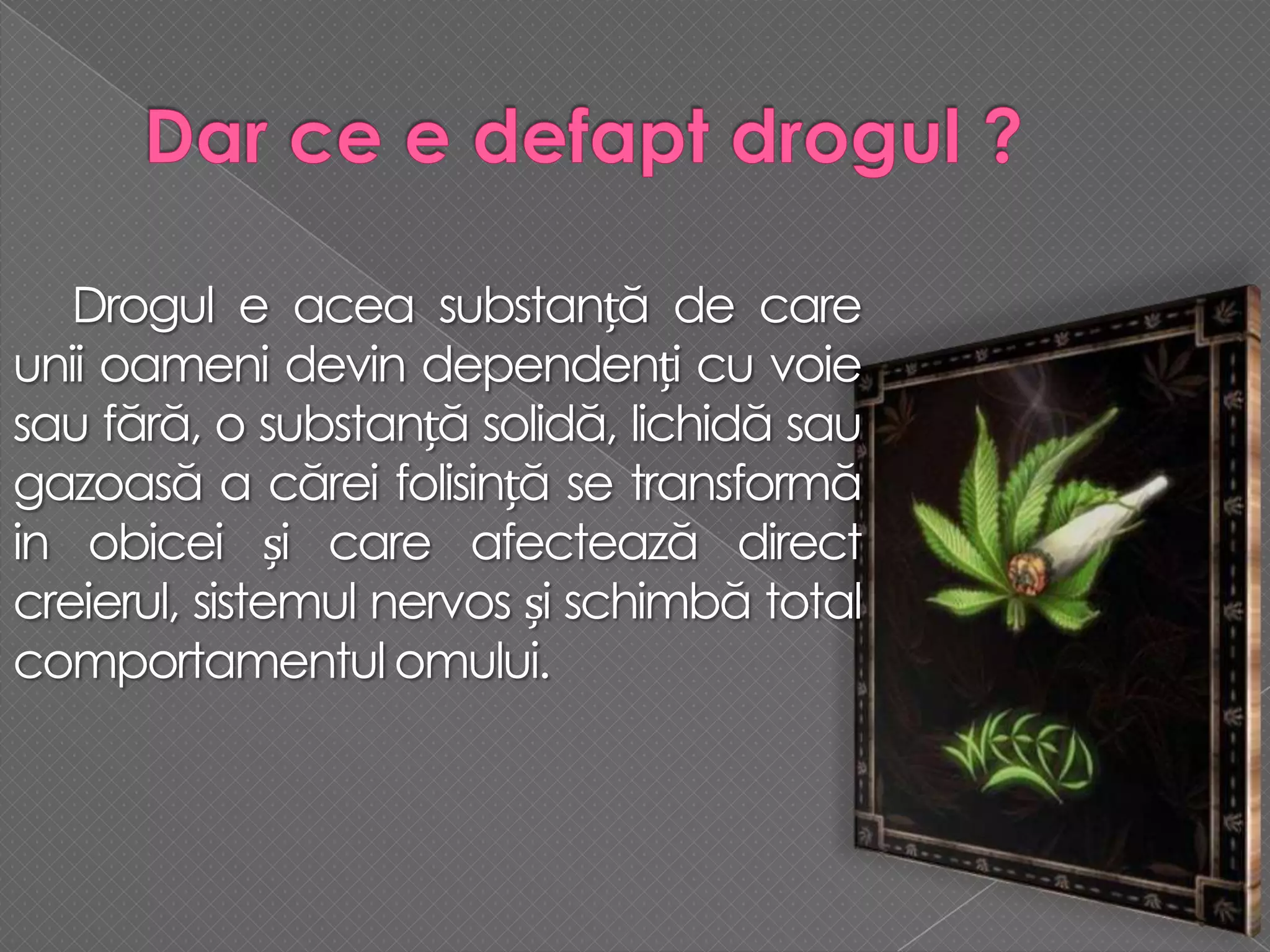 Prezentare antidrog | PPTX