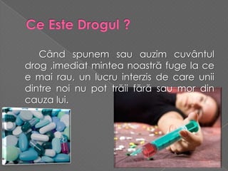 Prezentare antidrog | PPTX