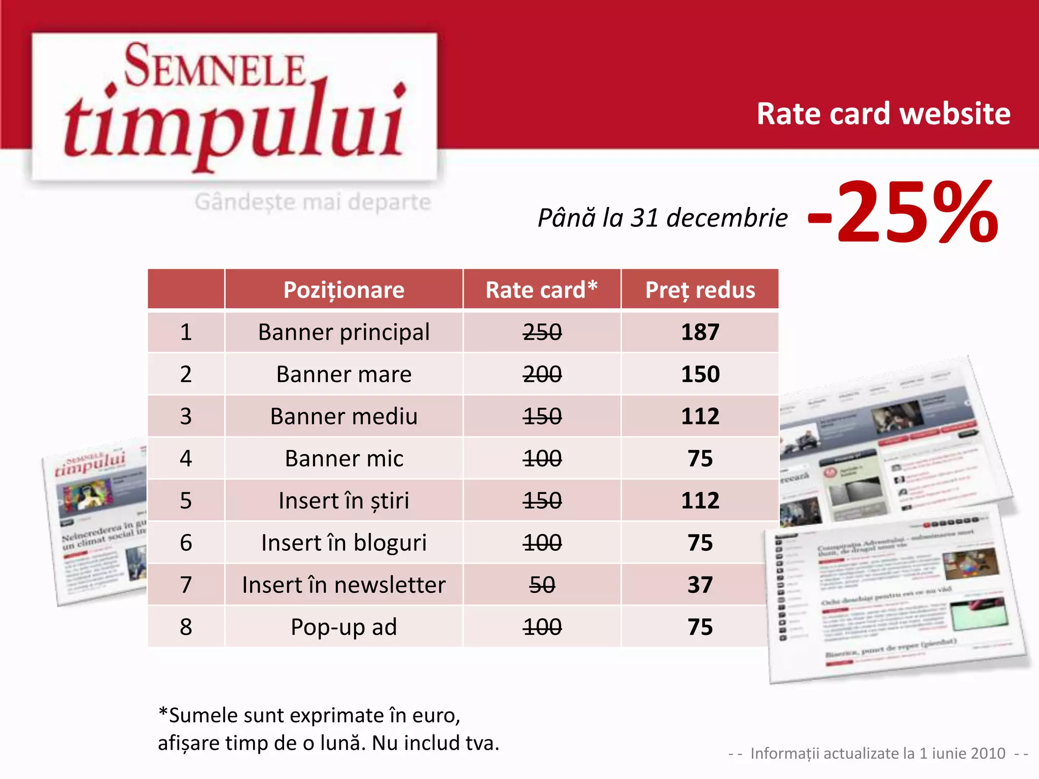 Prezentarea revistei "Semnele timpului" | PPT