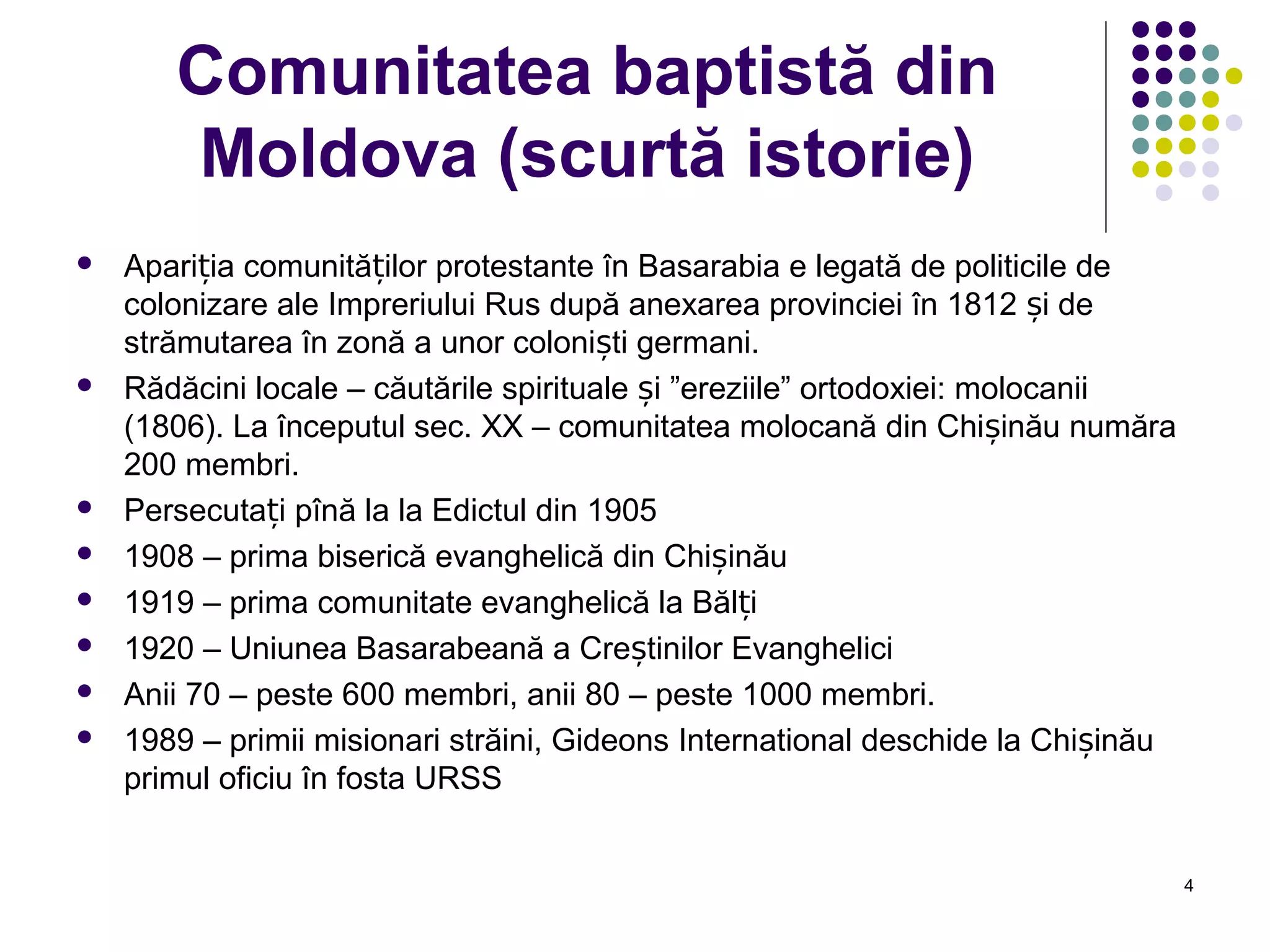 Prezentare baptisti vitalie | PPT
