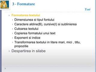 Prezentare Modul Word | PPSX