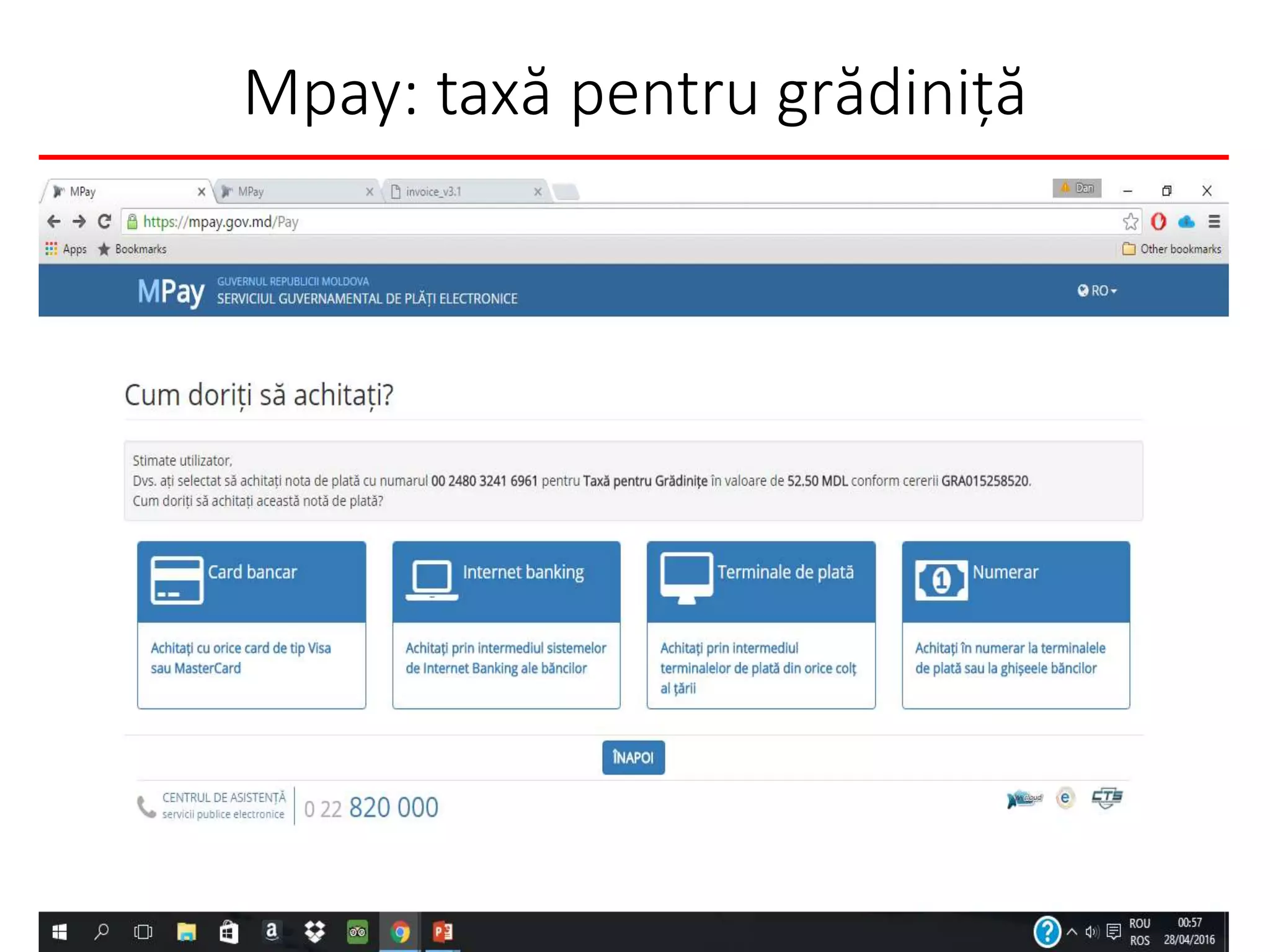 Prezentarea lui Dan Perciun | PPTX
