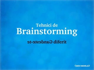 Prezentare Devworld | PPT