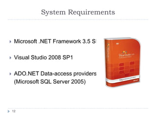 ADO.NET Data Services & Entity Framework | PPT