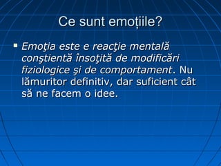 Prezentare emotii | PPT