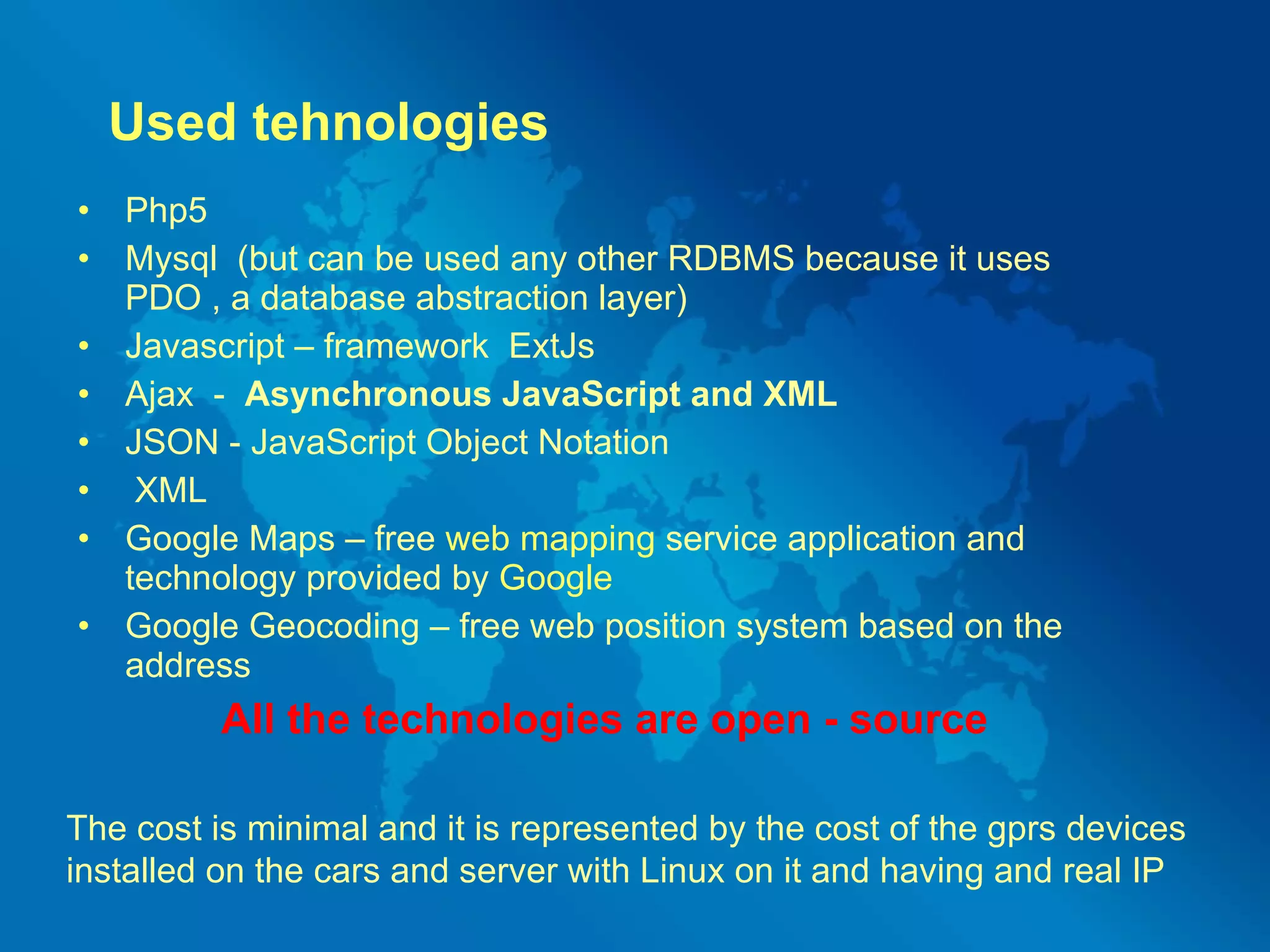Vehicle monitoring system using a GPRS tracker device and Google Maps ...