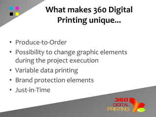 Presenting 360 Digital Printing in new clothes | PPT