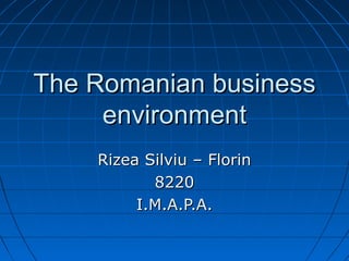 Prezentare engleza (rizea silviu) | PPT