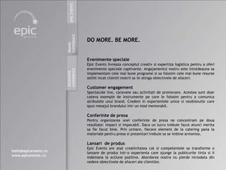 Prezentare Epic Events | PPT