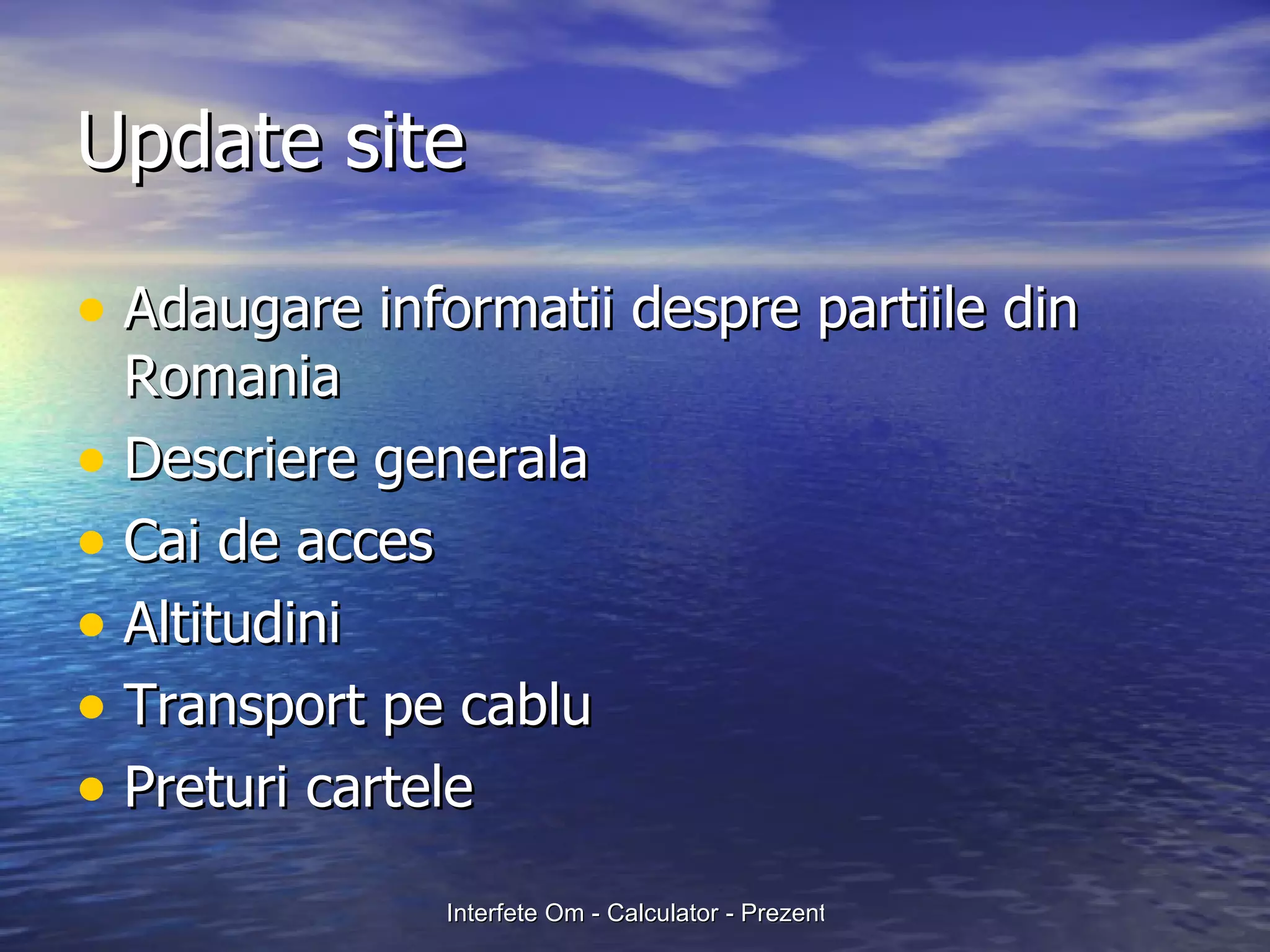 Prezentare Etapa 4 | PPT