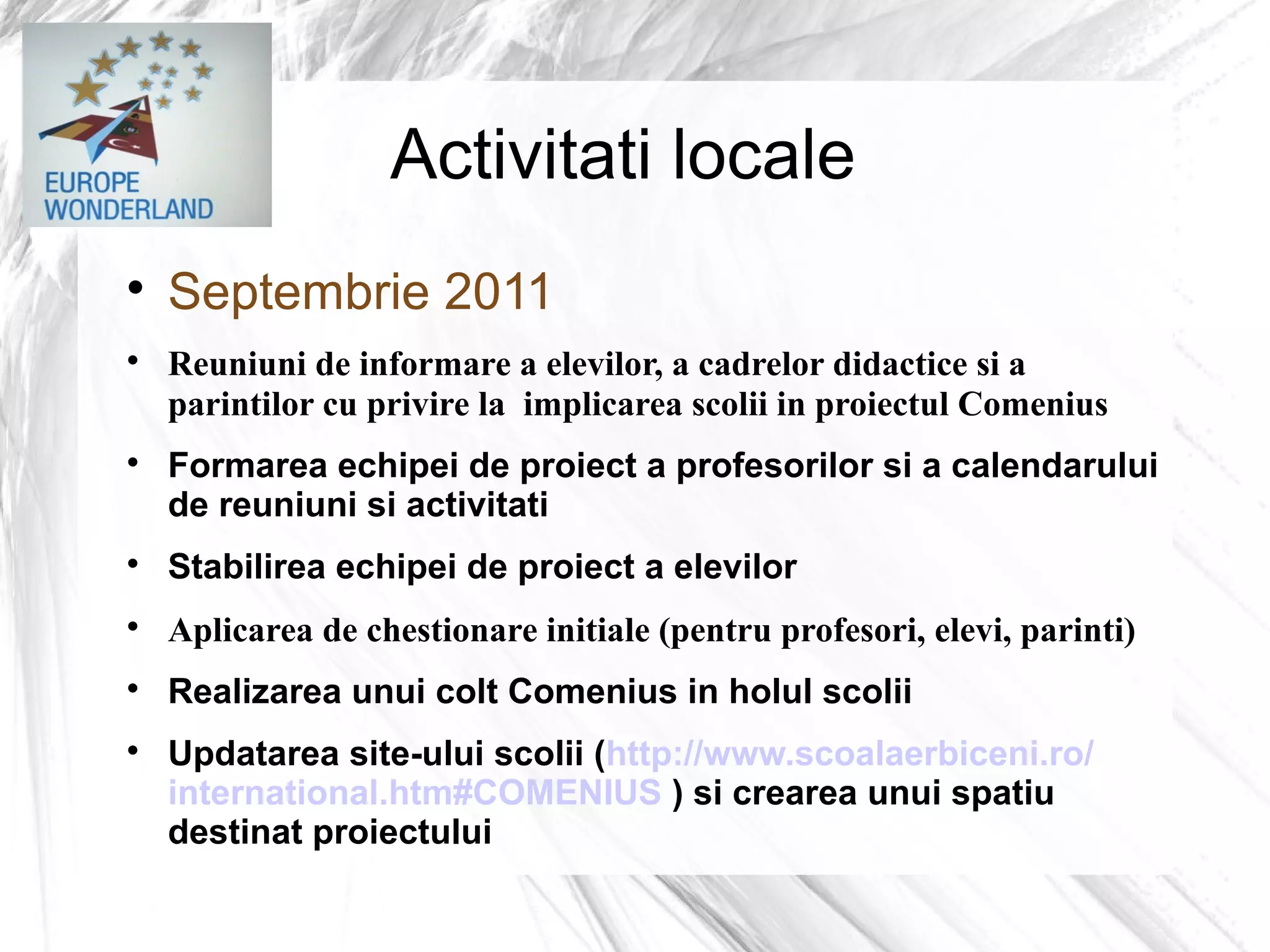 Prezentare europe wonderland | PPT