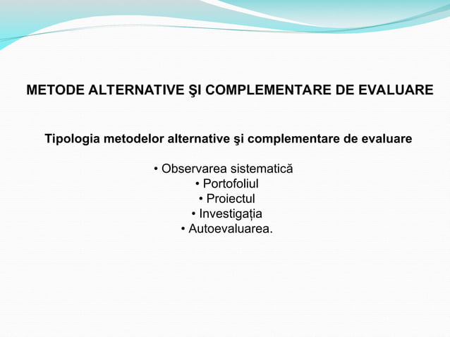 Evaluarea procesului instructiv- educativ | PPT