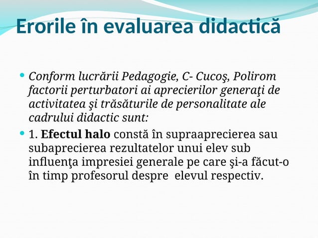 Evaluarea procesului instructiv- educativ | PPT