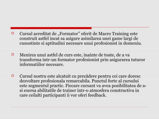 Cursuri formator | PPT