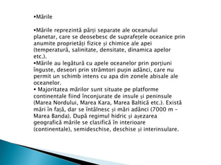 Mari si oceane | PPTX
