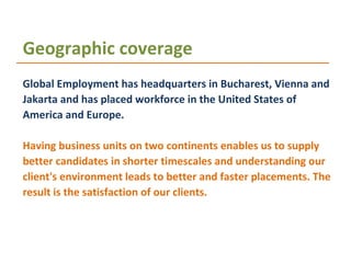 Prezentare global employment | PPT