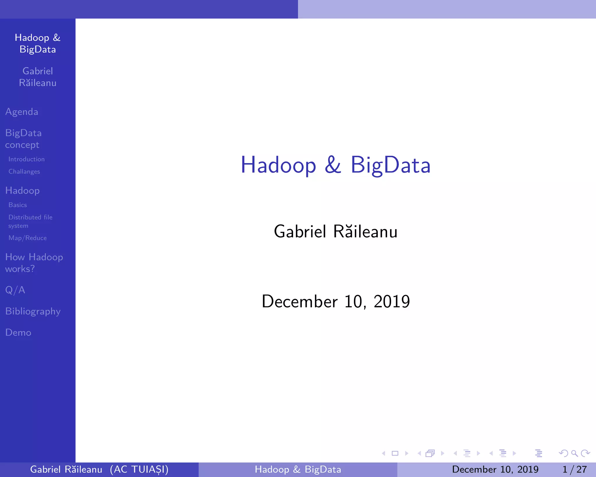 Hadoop presentation | PPT