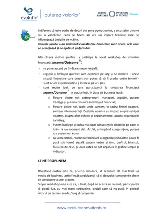 Prezentare income-outcome Evolutiv | PDF