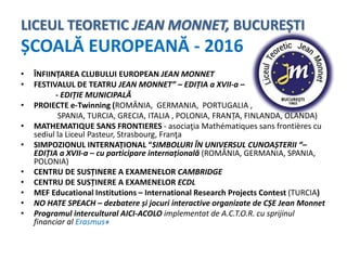 Prezentare j.monnet 2016 școală europeană | PPTX