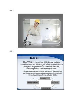 Prezentare Management Proiect Partea 1 | DOCX