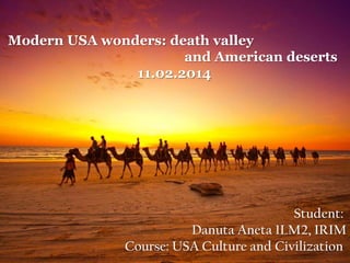 Death Valley and USA deserts | PPTX