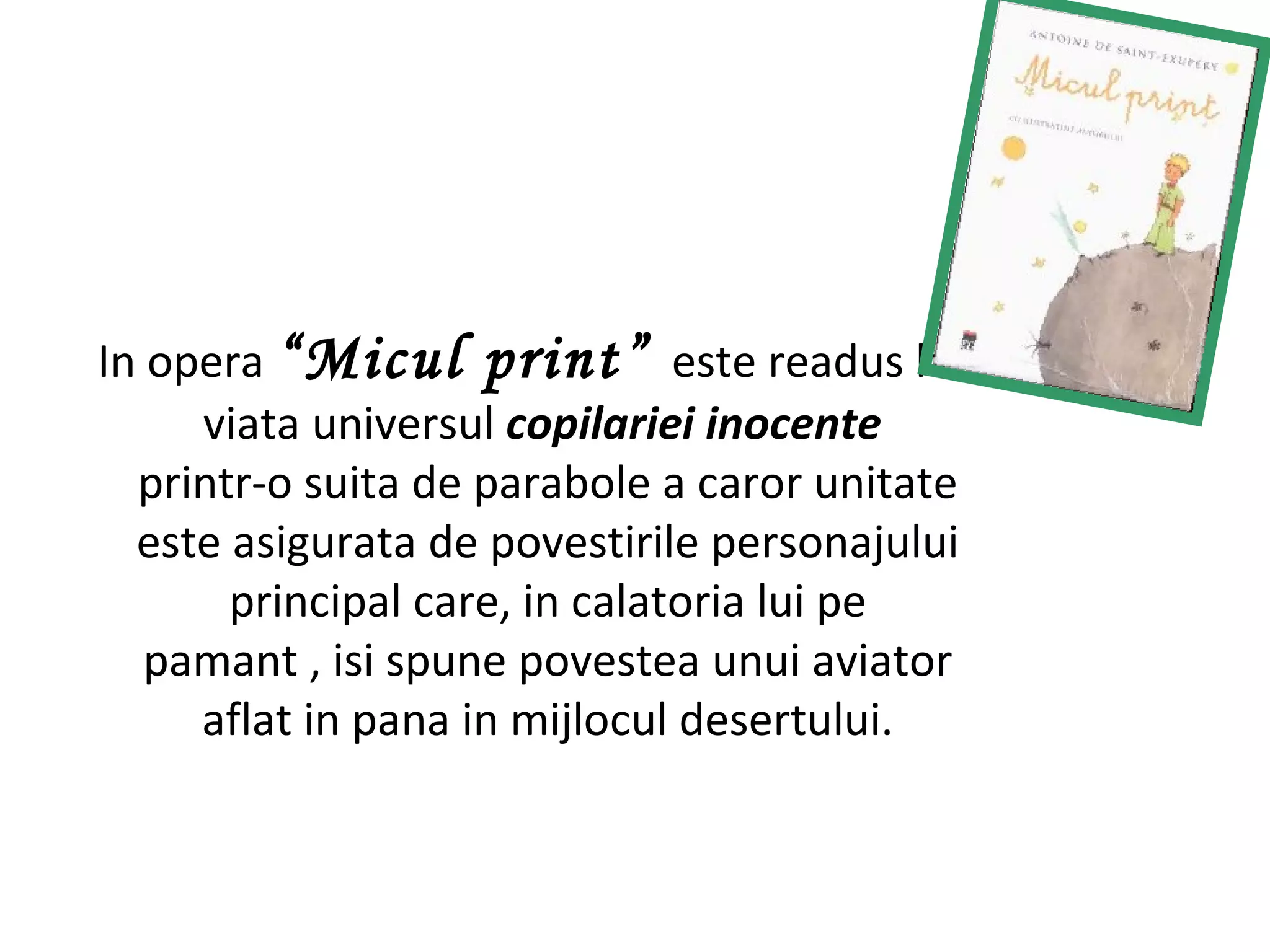 Prezentare micul print | PPT
