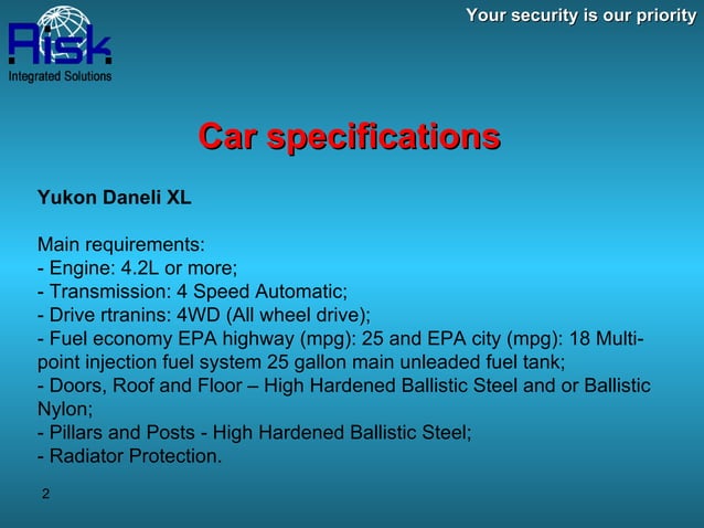Car Vip Protection presentation | PPT